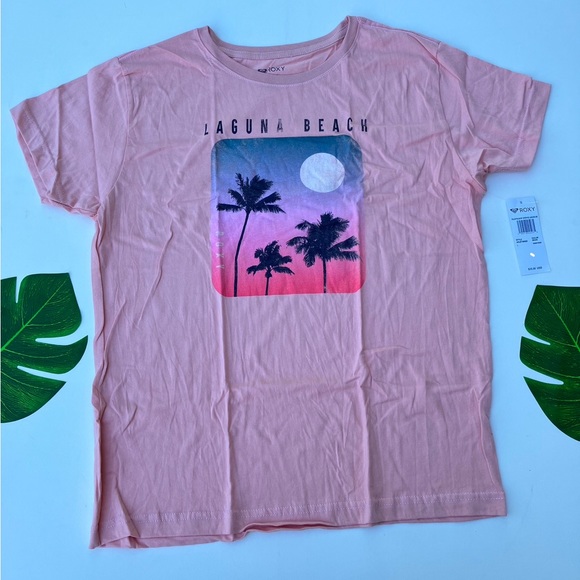 Roxy | Tops | Roxy Palm Laguna Beach Tee | Poshmark